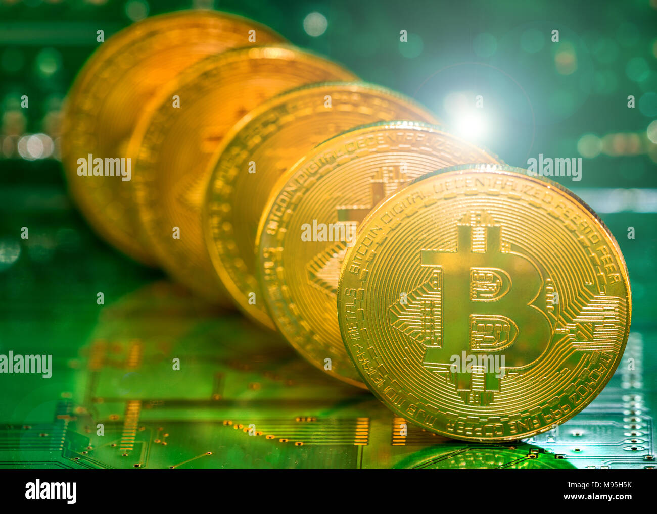 Bitcoin crypto currency ethereum coins Stock Photo - Alamy