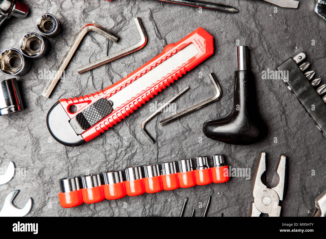 DIY Tools set Stock Photo - Alamy