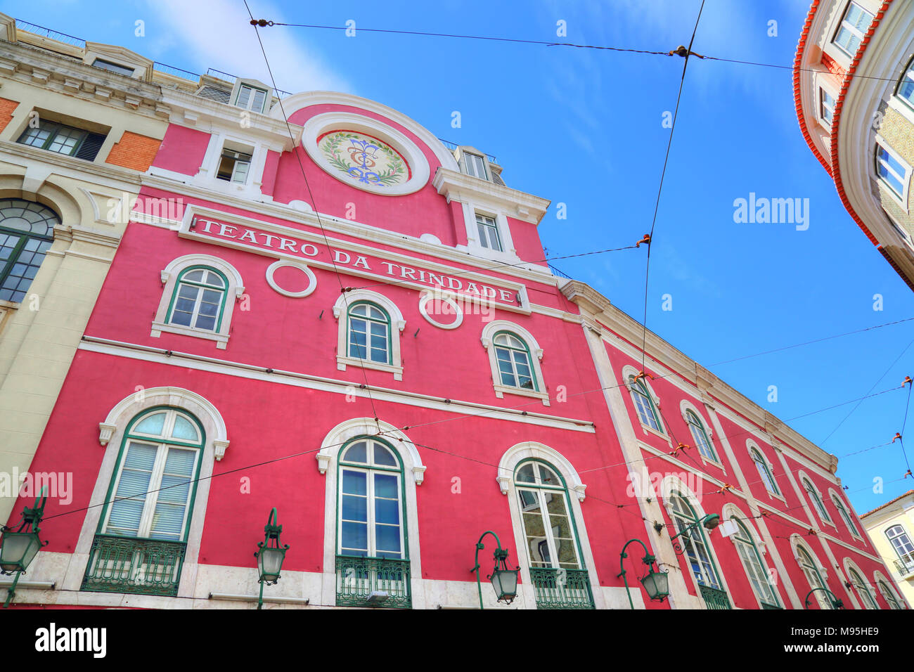 Colorful Streets of Lisbon Stock Photo - Alamy