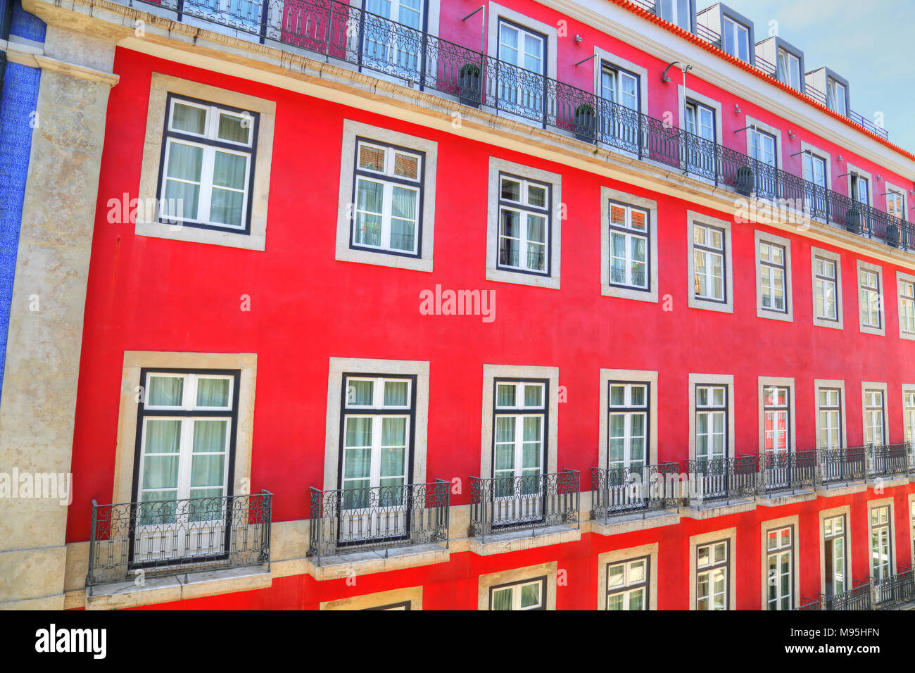 Colorful Streets of Lisbon Stock Photo - Alamy