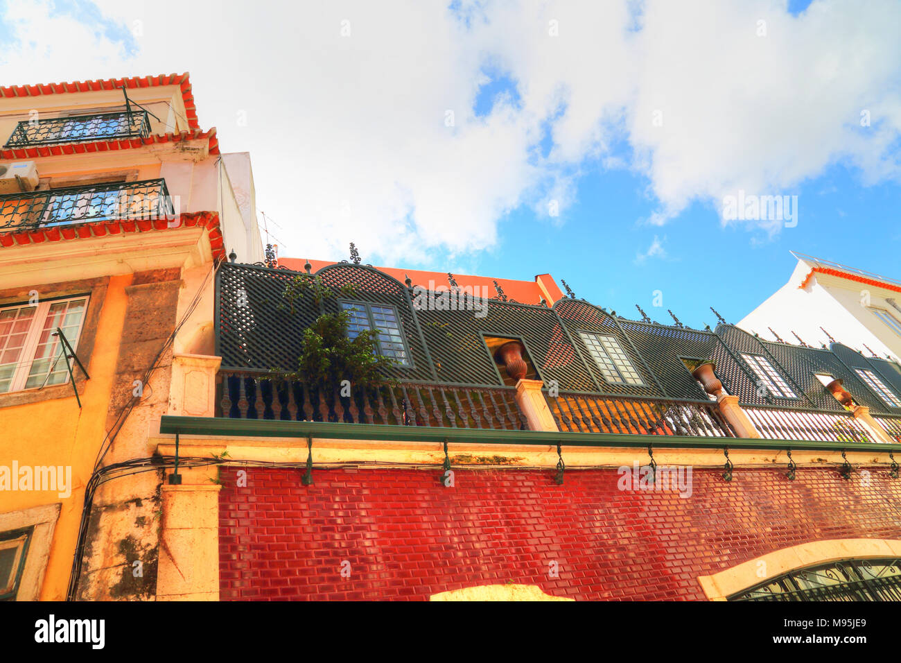 Colorful Streets of Lisbon Stock Photo - Alamy