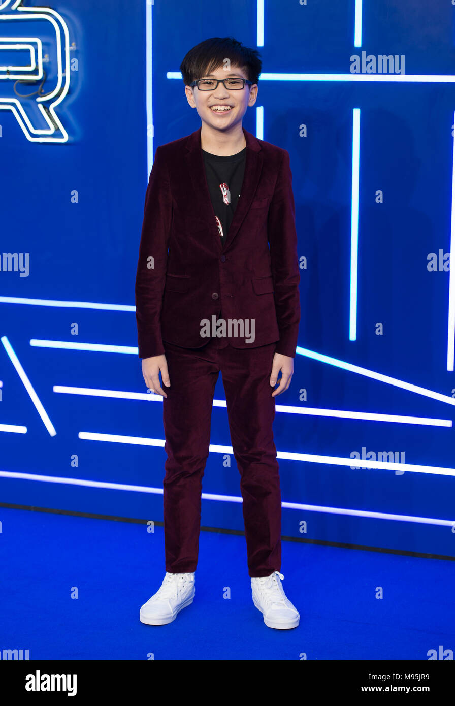 London, UK. Philip Zhao at Ready Player One - European film premiere at ...