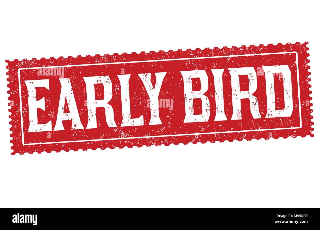 Early bird grunge rubber stamp on white background, vector illustration ...