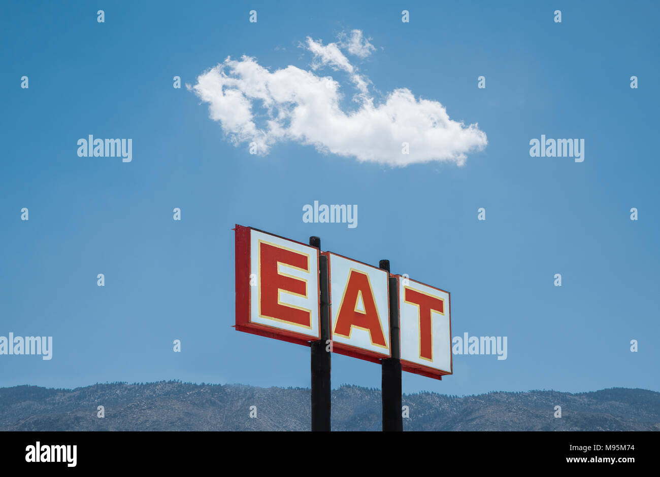 Cloud and signage hi-res stock photography and images - Alamy