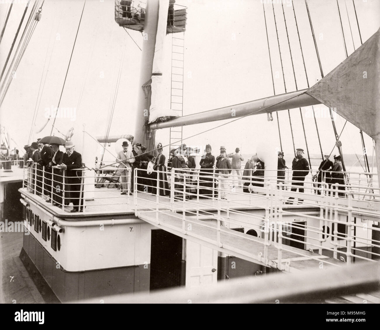 1889 photograph - RMS Teutonic - from an album of images relating to ...