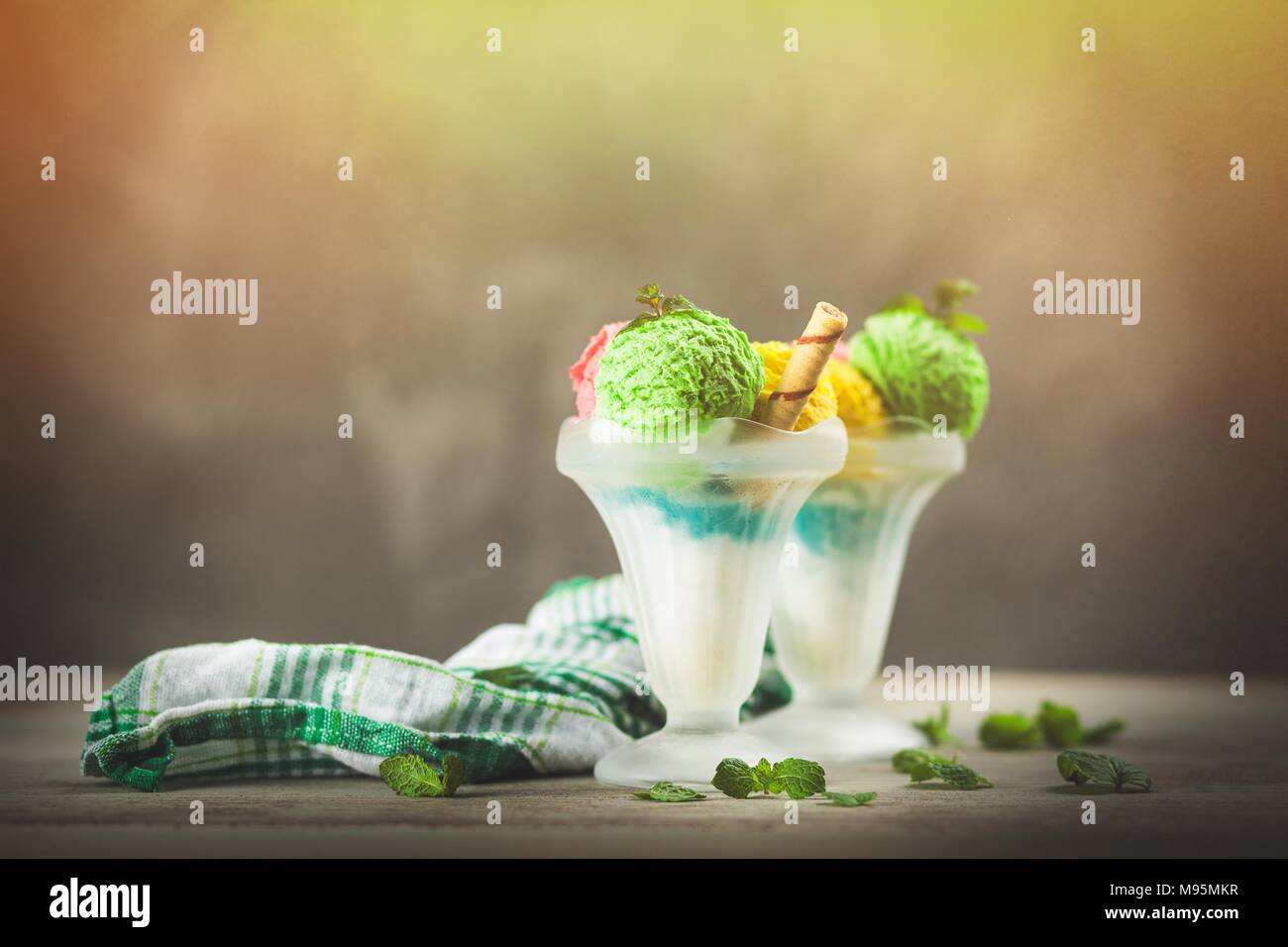 Ice cream vase Stock Photo - Alamy