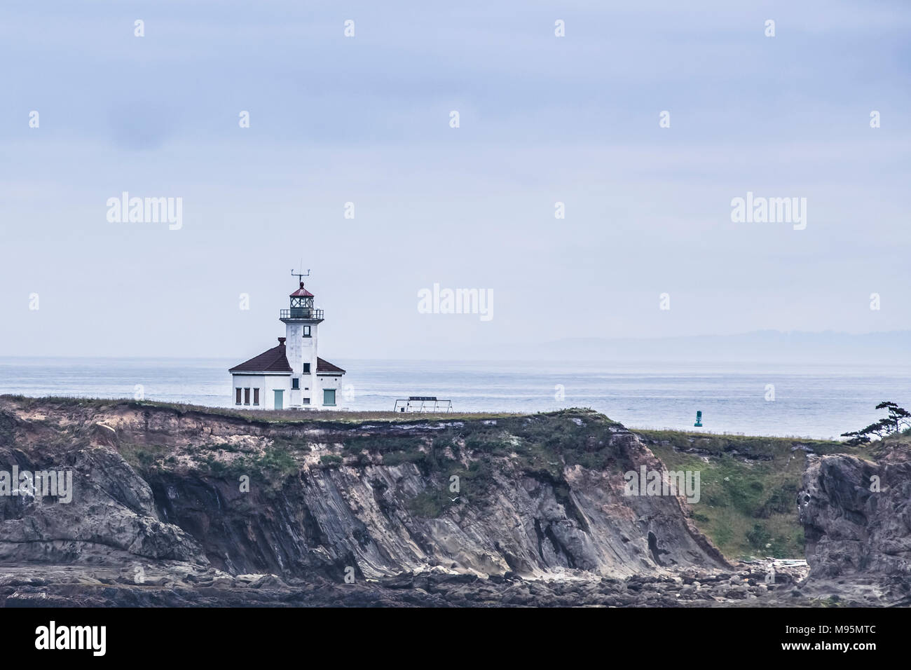 cape arago lighthouse coos bay oregon Stock Photo - Alamy