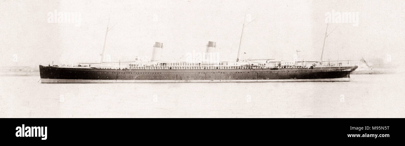 1889 photograph - RMS Teutonic - from an album of images relating to ...