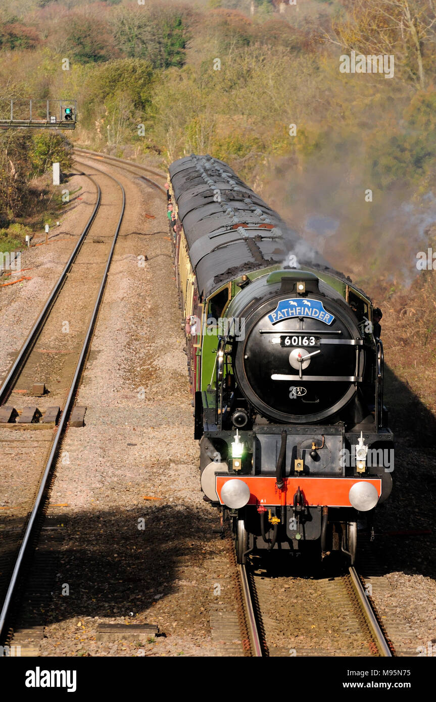 Class A1 Pacific No 60163 Tornado arriving at Kemble with the Thames ... Class A1 Pacific No 60163 Tornado arriving at Kemble with the Thames ...