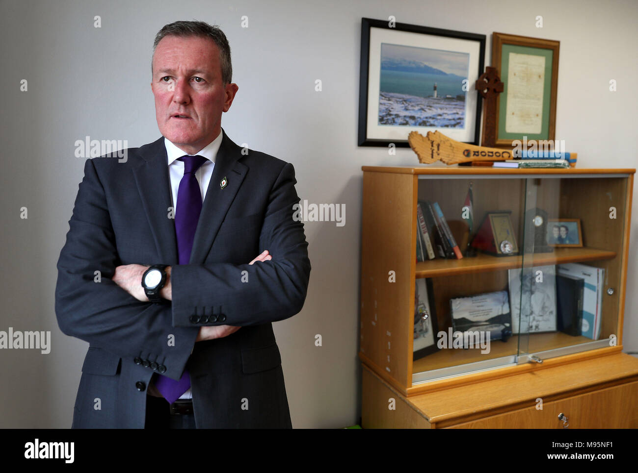Sinn Fein's Conor Murphy at Parliament Buildings in Stormont, Belfast ...