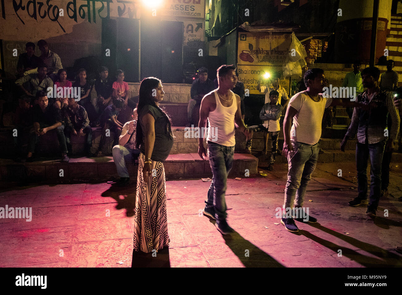 India, Varanasi, local party Stock Photo - Alamy