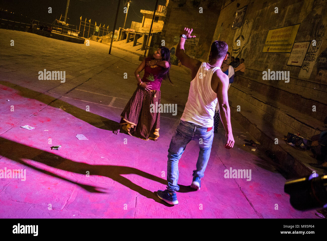 India, Varanasi, local party Stock Photo - Alamy