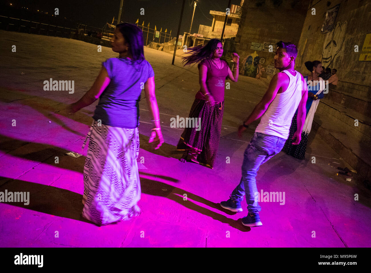 India, Varanasi, local party Stock Photo - Alamy