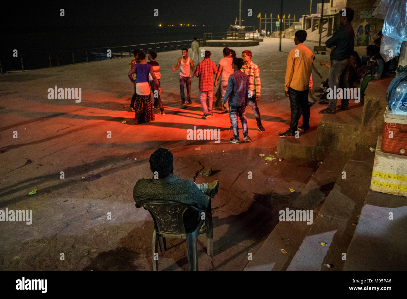 India, Varanasi, local party Stock Photo - Alamy