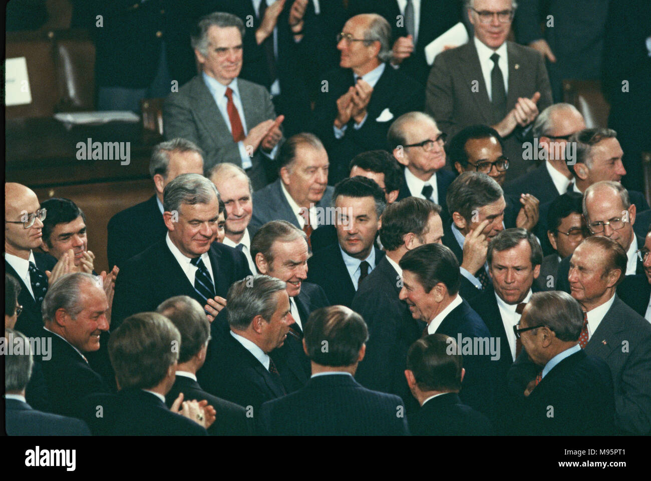 President Ronald Reagan delivers the State of the Union message on ...