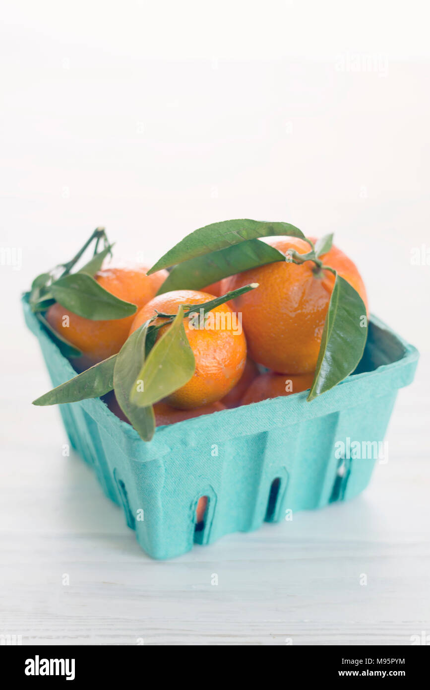 Oranges is a farm market container Stock Photo - Alamy