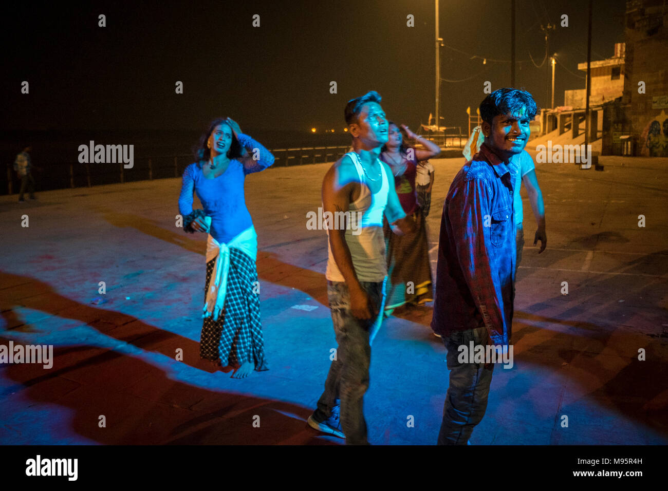 India, Varanasi, local party Stock Photo - Alamy