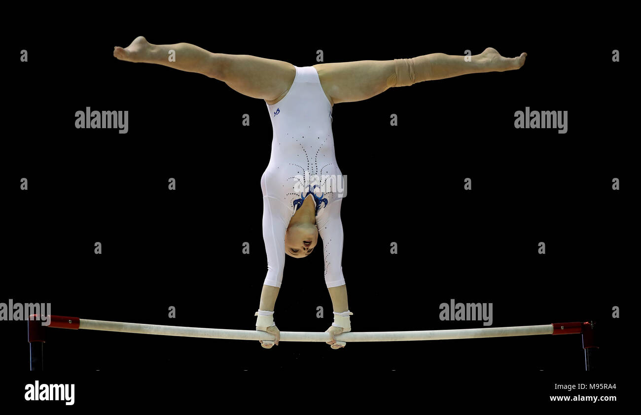 Russia's Angelina Melnikova during day two of the 2018 Gymnastics World ...