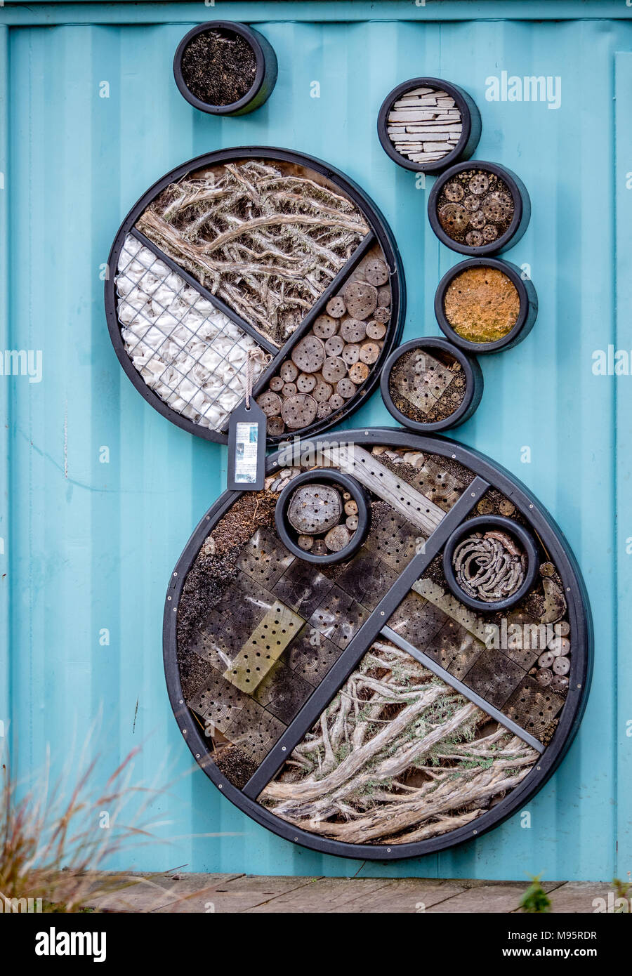 Aesthetically conceived bee house and insect nesting shelter at ...