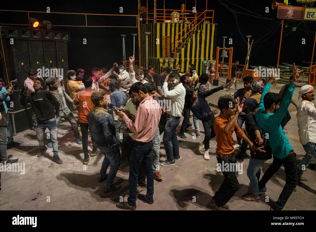 India, Varanasi, local party Stock Photo - Alamy
