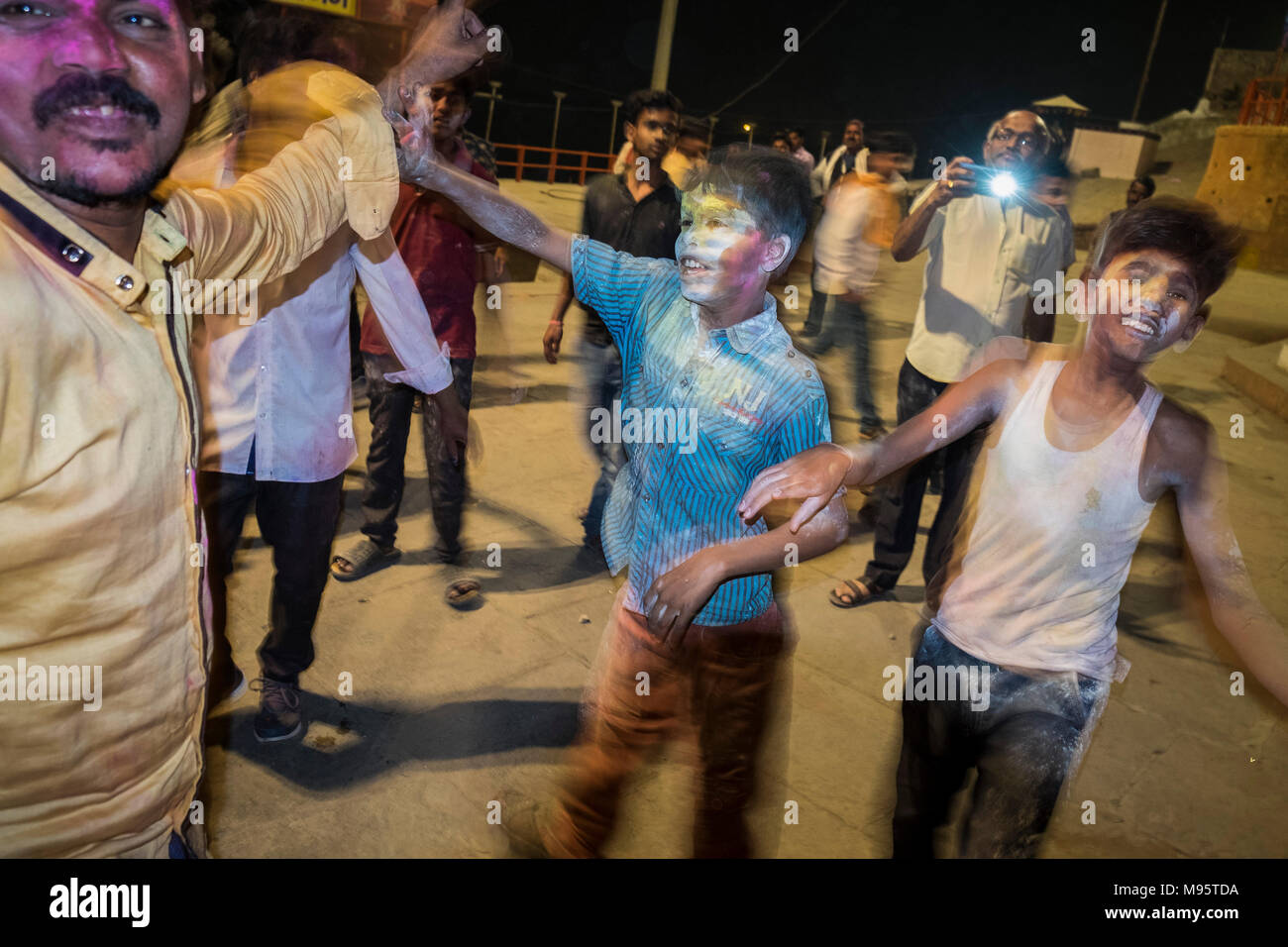 India, Varanasi, local party Stock Photo - Alamy