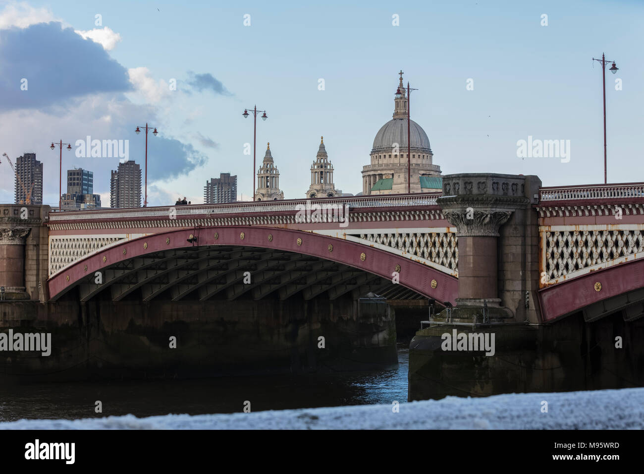 St Pauls Cathedral and Blackfriars Bridge in London Stock Photo - Alamy