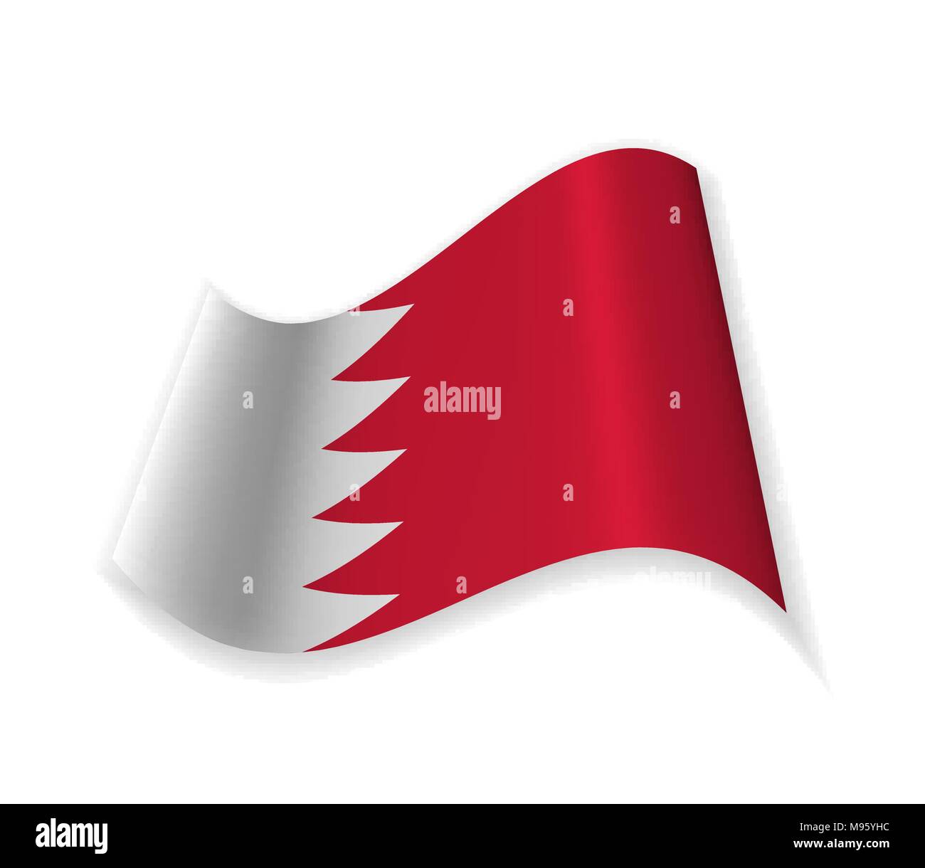 Official Flag Of Bahrain Stock Vector Image & Art - Alamy