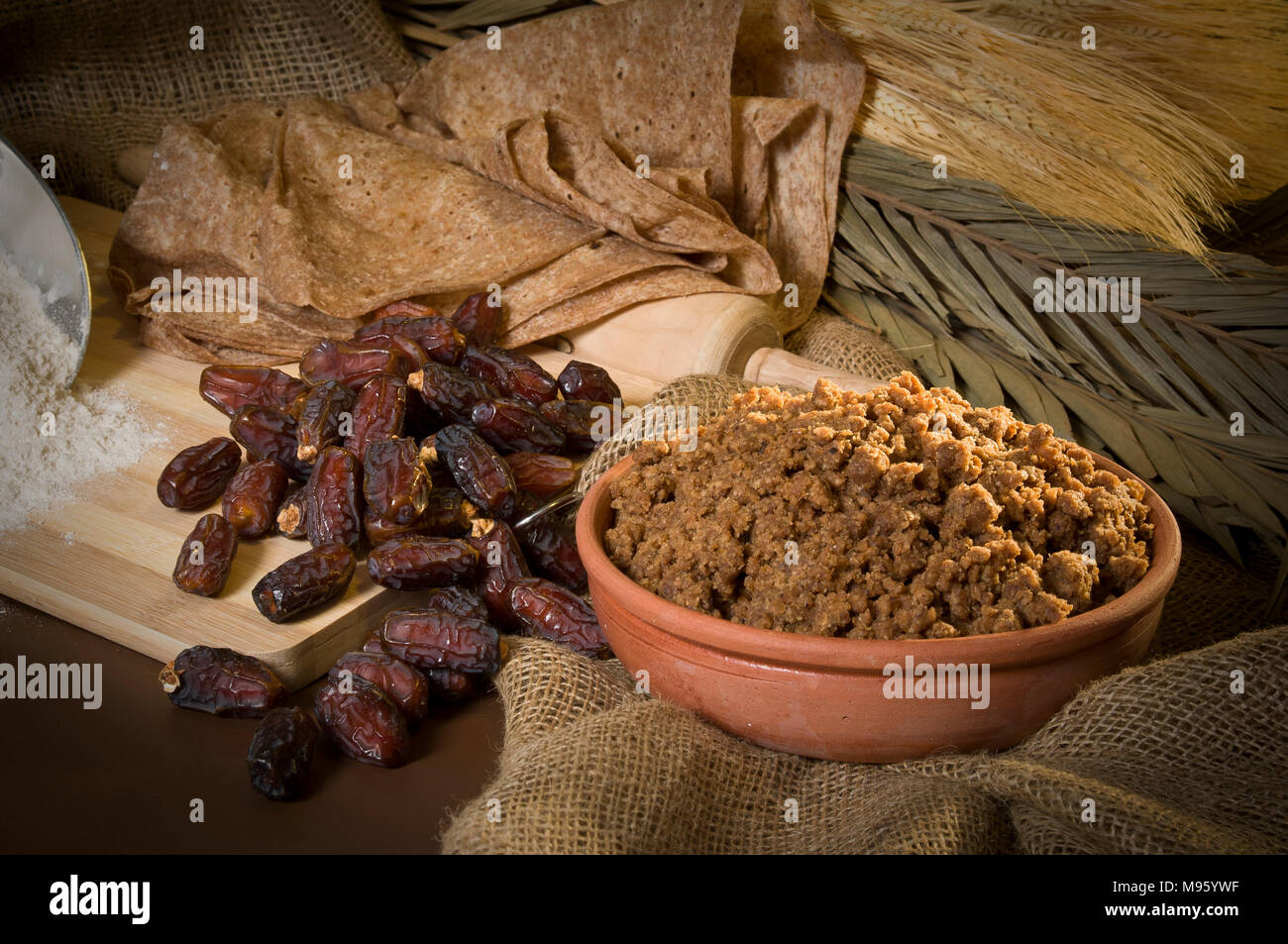 Hunaini, Saudi Arabian Traditional Sweets Made of Dates and Saj Bread ...