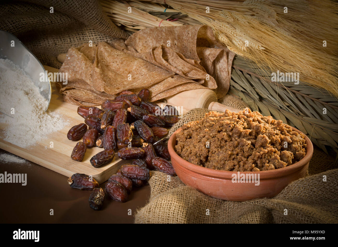 Hunaini, Saudi Arabian Traditional Sweets Made of Dates and Saj Bread ...