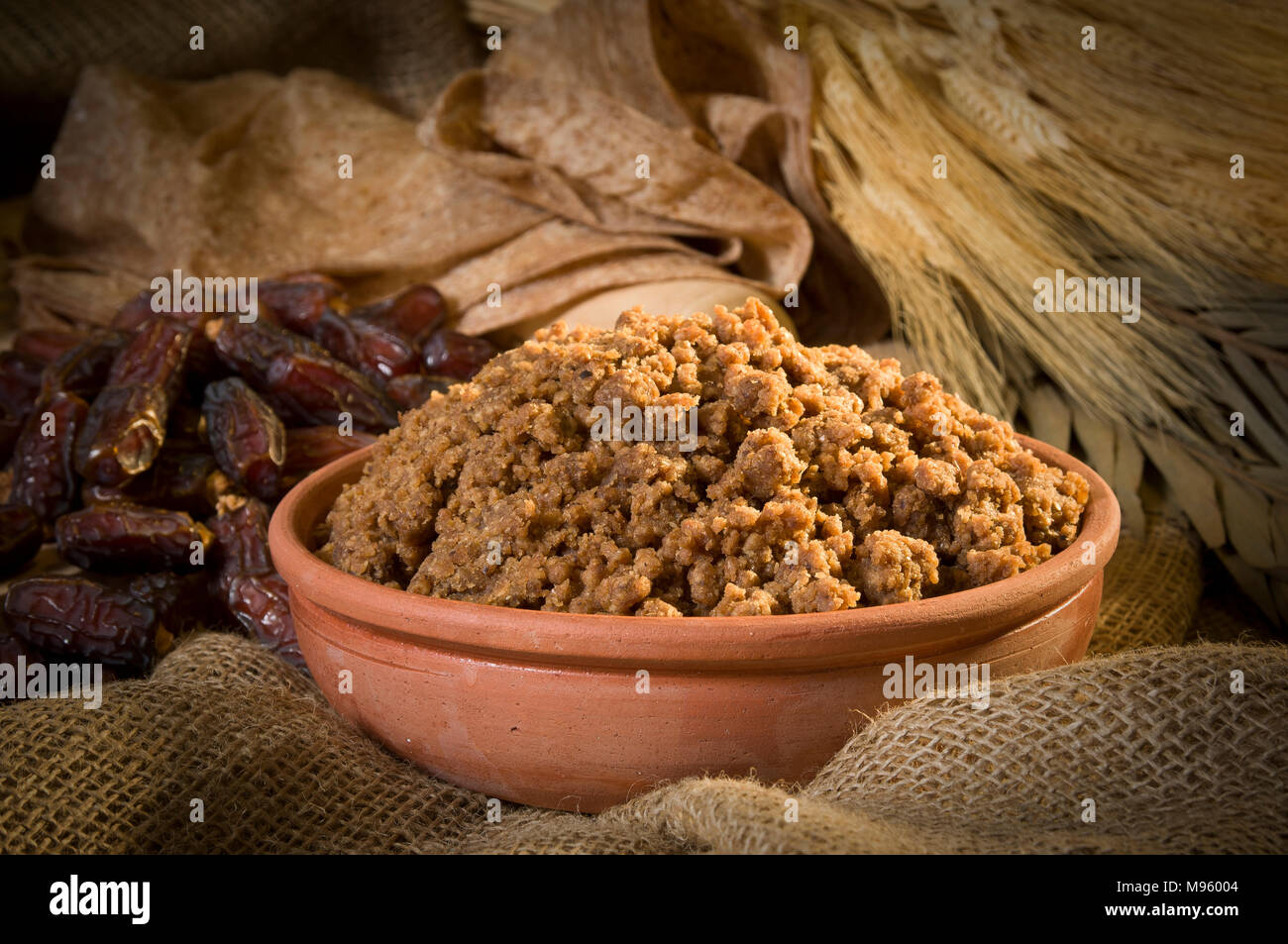 Hunaini, Saudi Arabian Traditional Sweets Made of Dates and Saj Bread ...