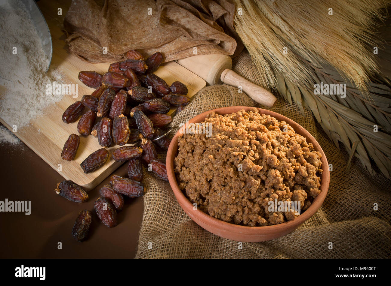 Hunaini, Saudi Arabian Traditional Sweets Made of Dates and Saj Bread ...