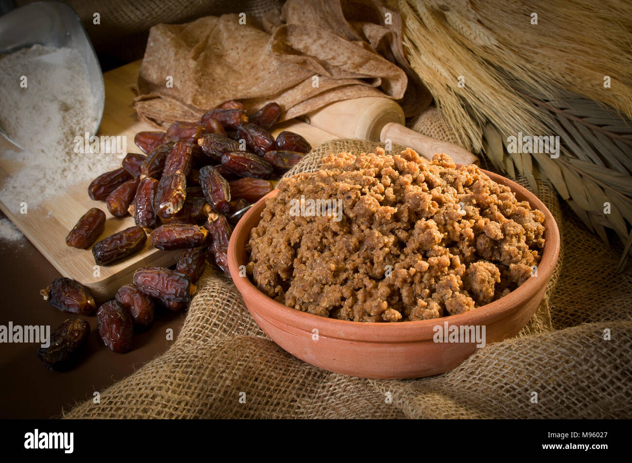 Hunaini, Saudi Arabian Traditional Sweets Made of Dates and Saj Bread ...