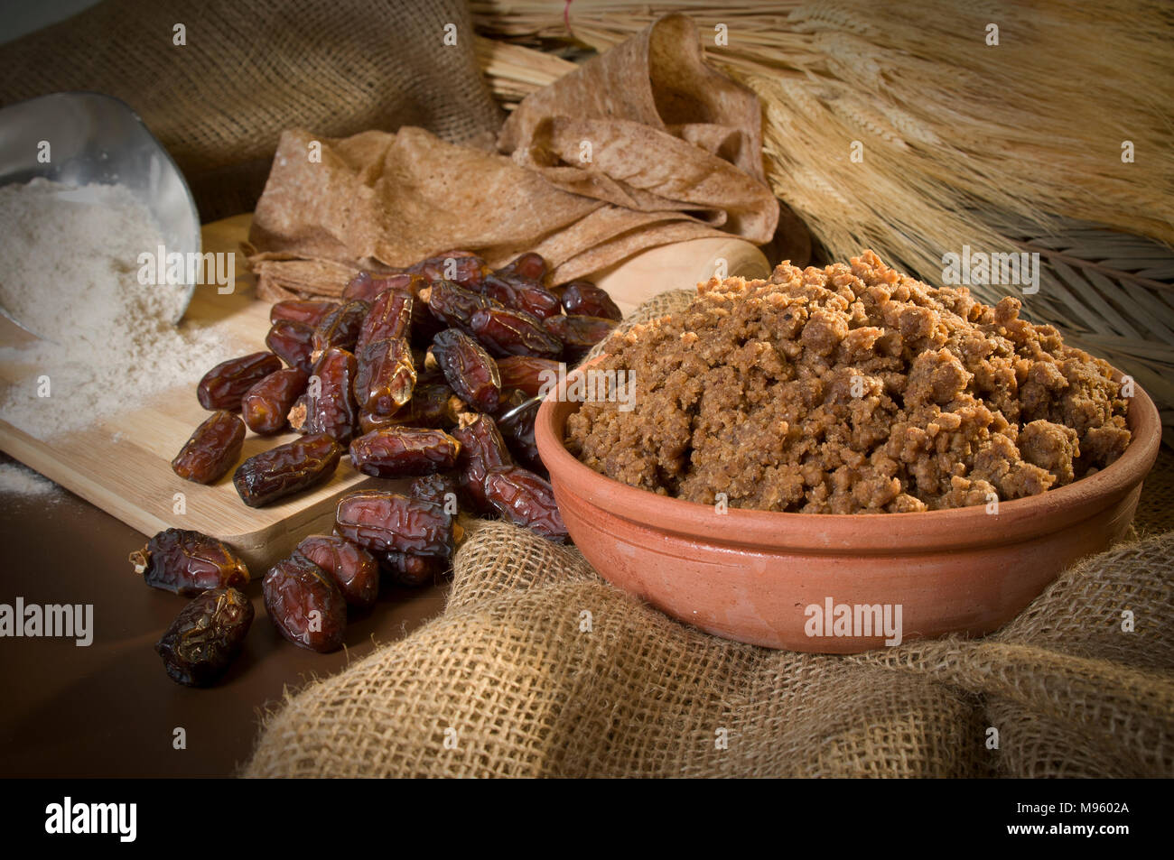 Hunaini, Saudi Arabian Traditional Sweets Made of Dates and Saj Bread ...