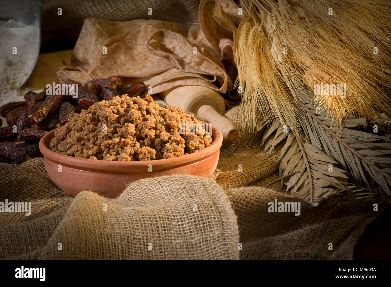 Hunaini, Saudi Arabian Traditional Sweets Made of Dates and Saj Bread ...