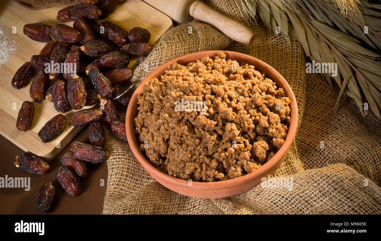 Hunaini, Saudi Arabian Traditional Sweets Made of Dates and Saj Bread ...