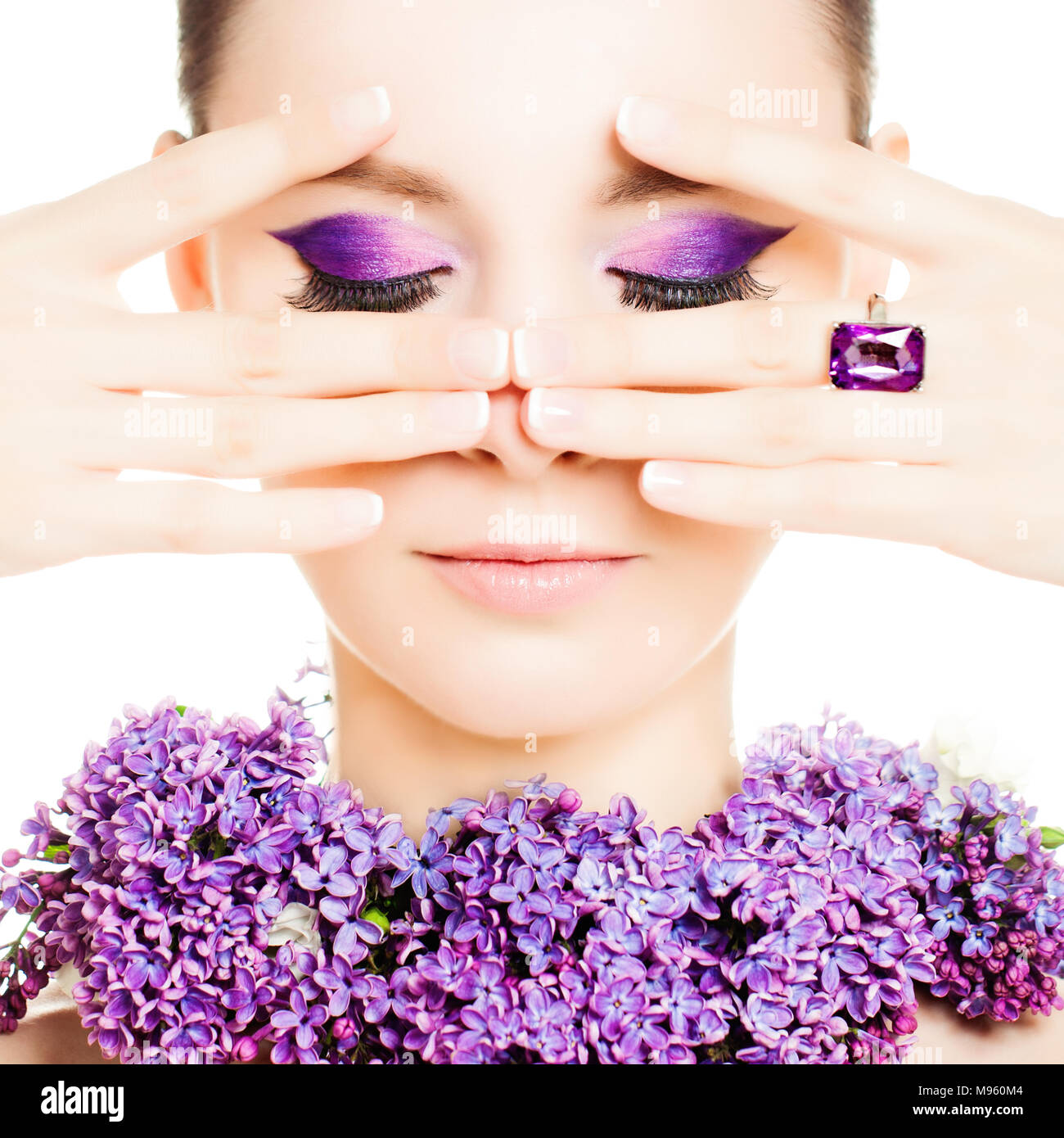 Beatuful young woman with european face. Beauty portrait Stock Photo ...