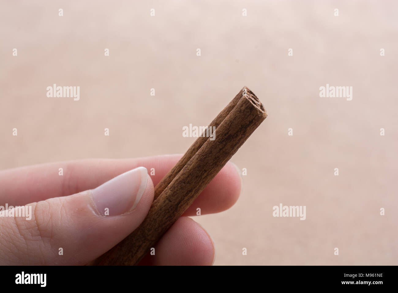 Cinnamon sticks placed on a linen canvas Stock Photo - Alamy
