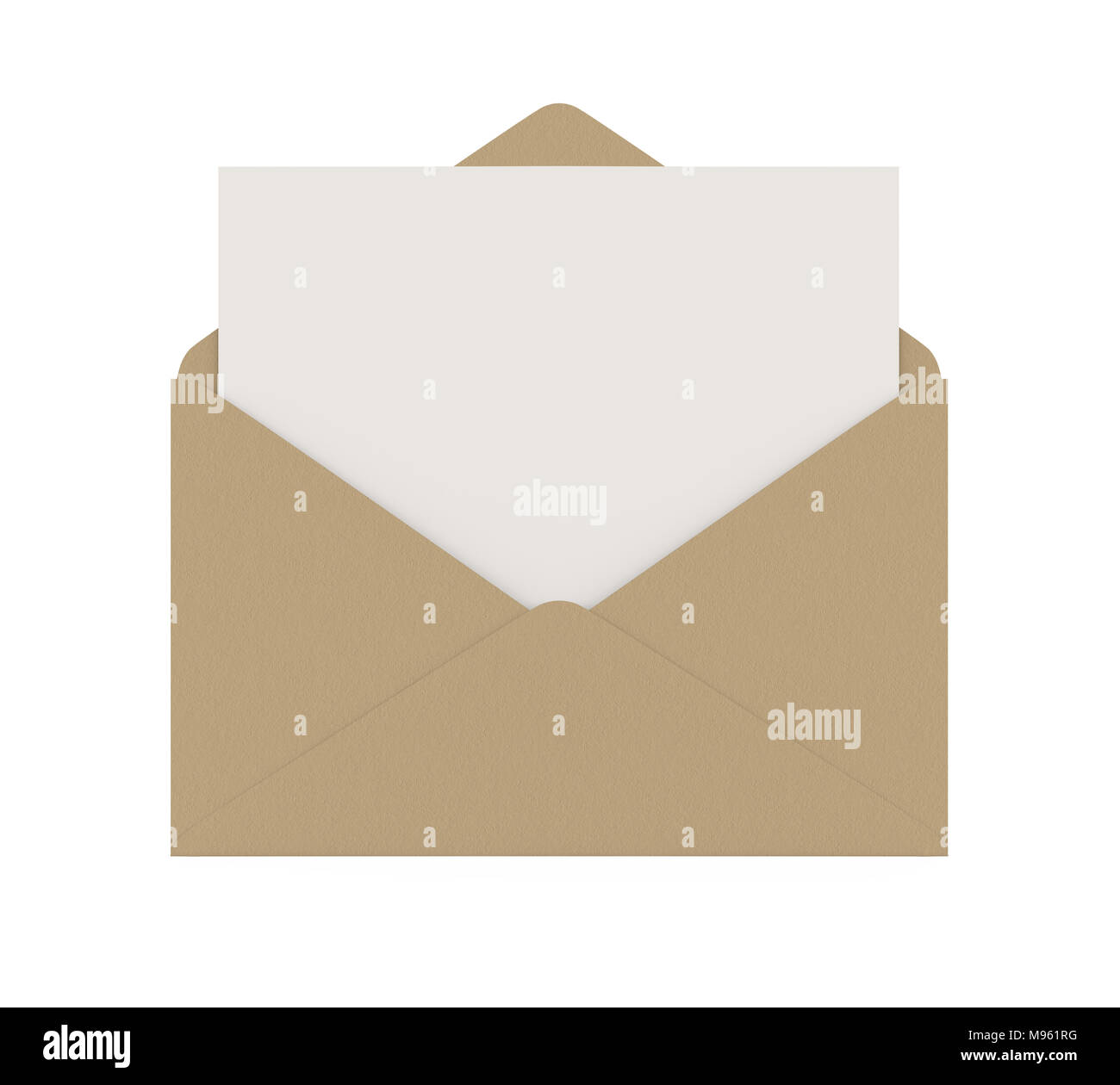 Blank open envelope hi-res stock photography and images - Alamy