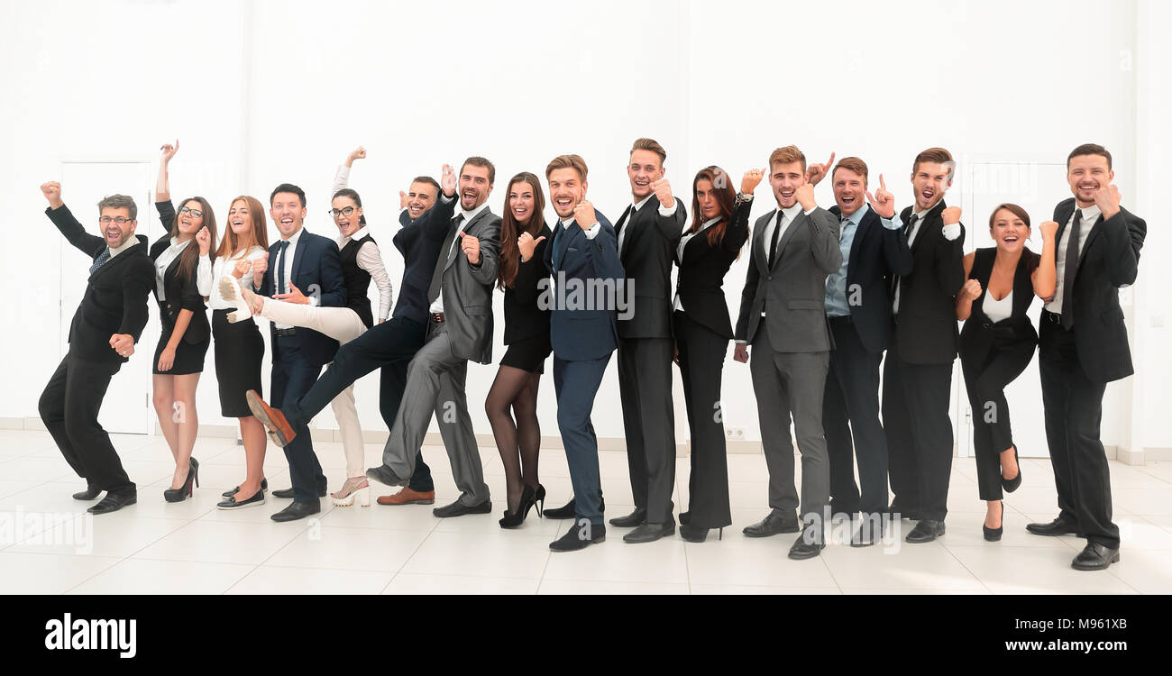 leader with creative business team Stock Photo - Alamy
