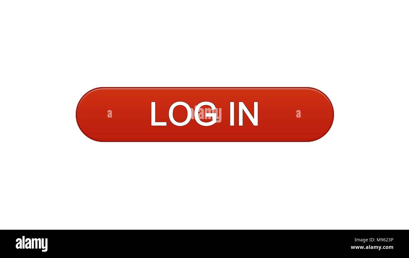 Log In Web Interface Button Wine Red Online Application Service Site