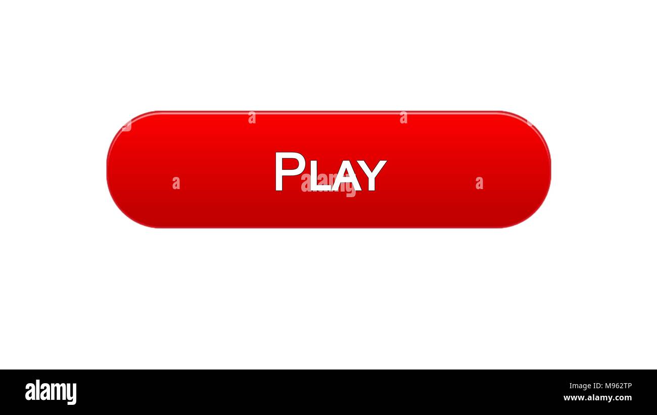 Red play button multimedia hi-res stock photography and images - Alamy