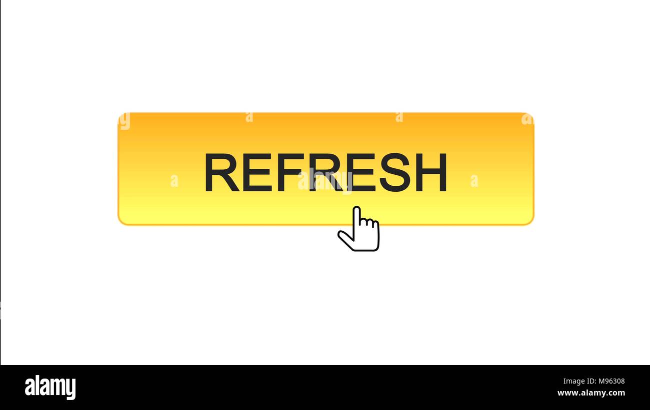 Refresh Web Interface Button Clicked With Mouse Cursor Orange Color