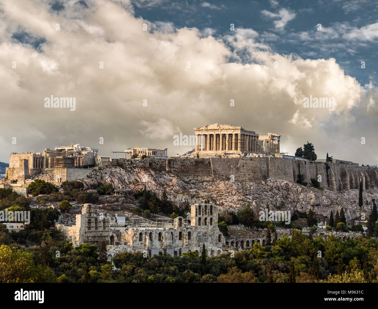 Ancient temple parthenon under hi-res stock photography and images - Alamy