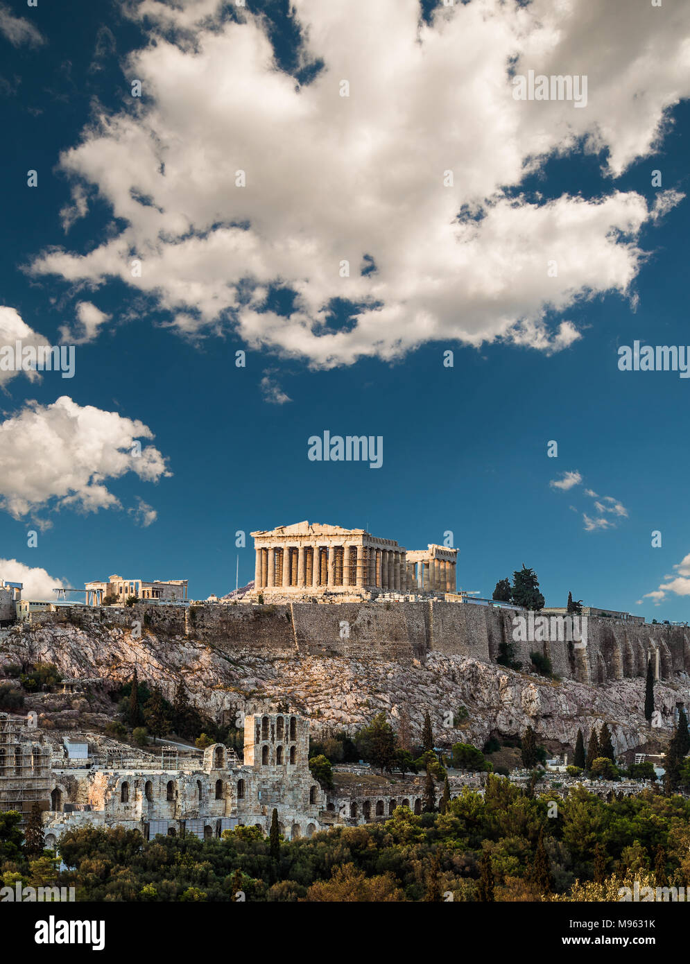 Acropolis greece vertical hi-res stock photography and images - Alamy