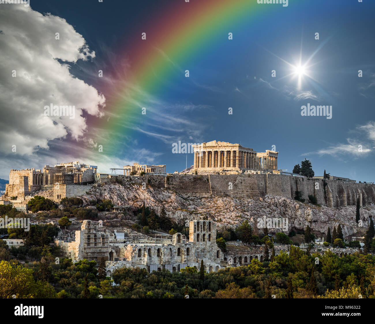 Rainbow after storm hi-res stock photography and images - Alamy