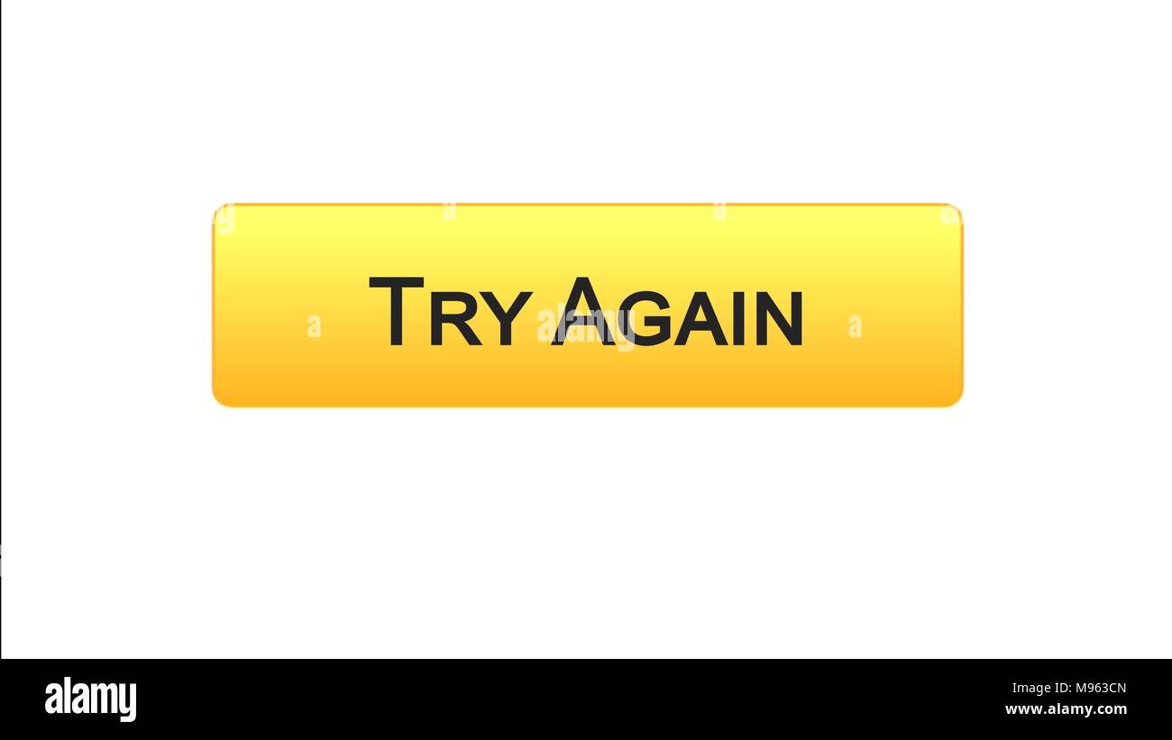 Try again web interface button orange color, internet site design ...