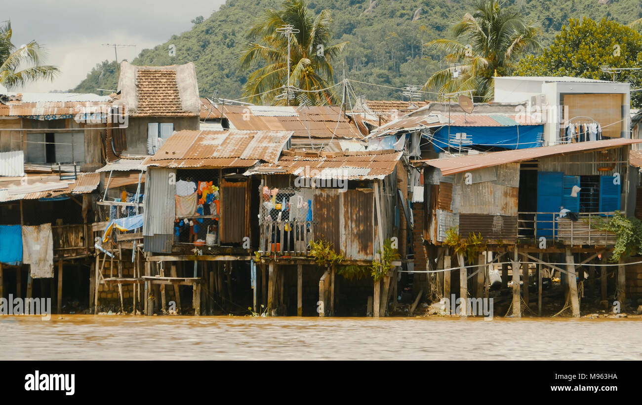 Slum on river saigon hi-res stock photography and images - Alamy