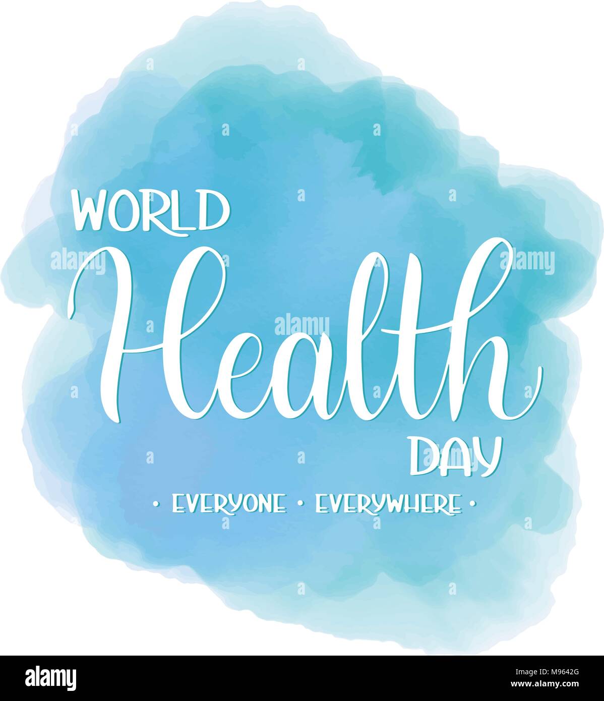 World Health Day Text. Hand Drawn Lettering. Typographical Dsign Stock ...