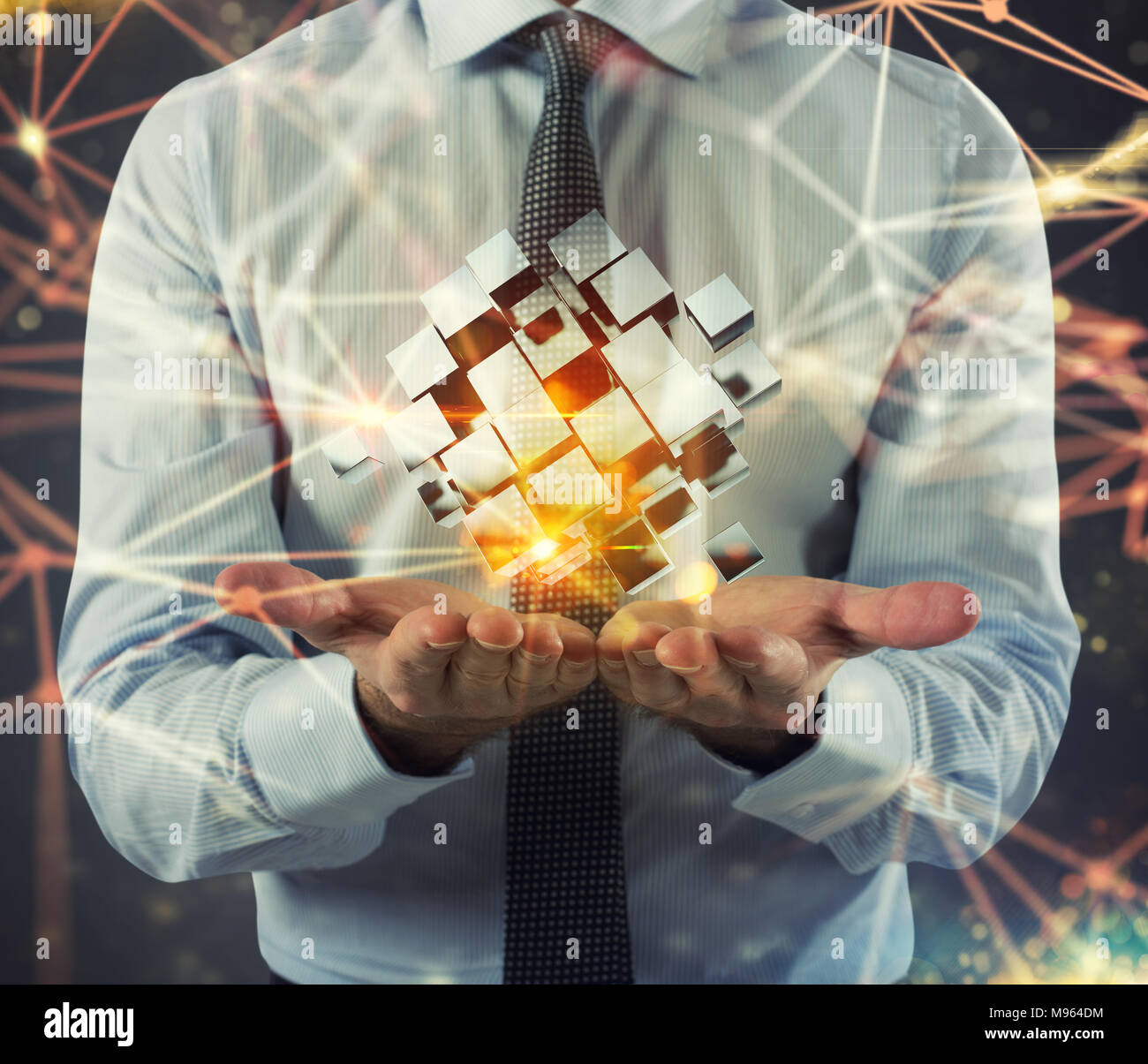 Innovation in the digital world. 3D Rendering Stock Photo - Alamy
