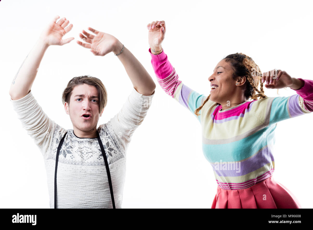 Couple fooling around hi-res stock photography and images - Alamy